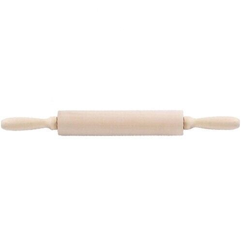 NEW MEDIUM WOODEN ROLLING PIN PASTRY CHAPATI UTENSIL COOKING HOME DOUGH ...