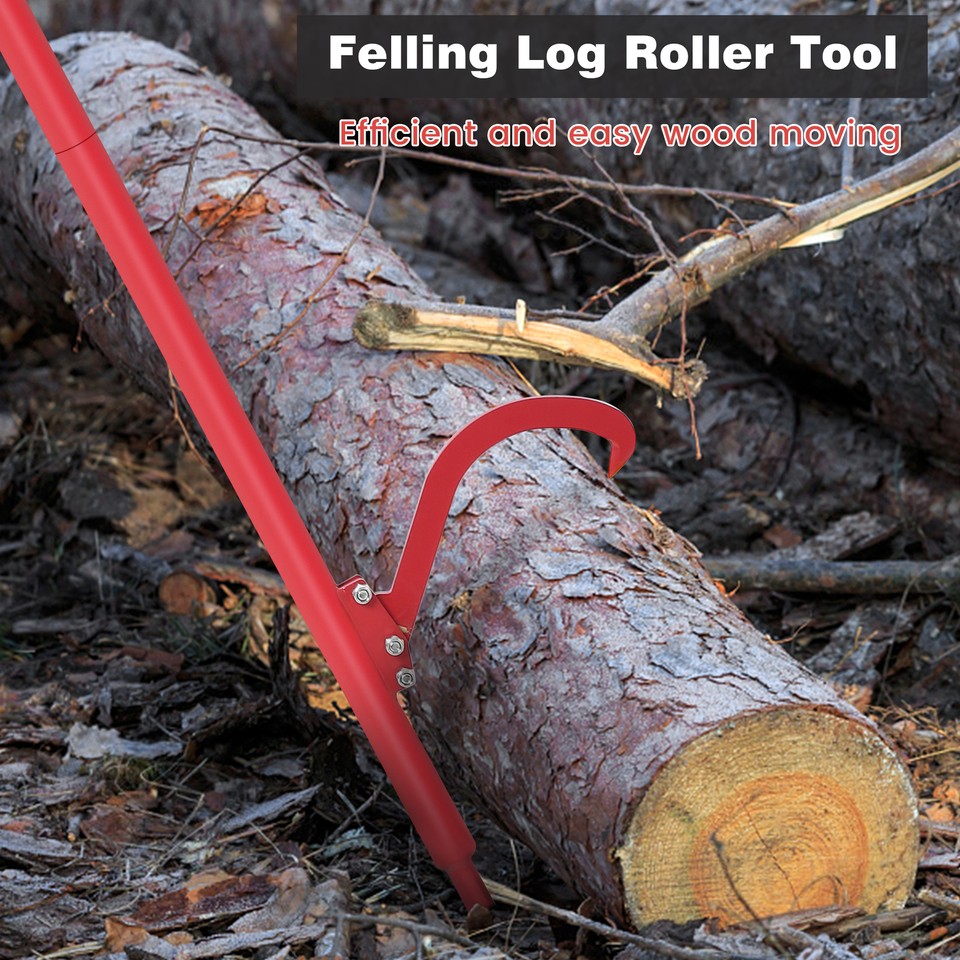 60" Log Peavey Steel Cant Hook With Adjustable Hook Logging Tool Log ...