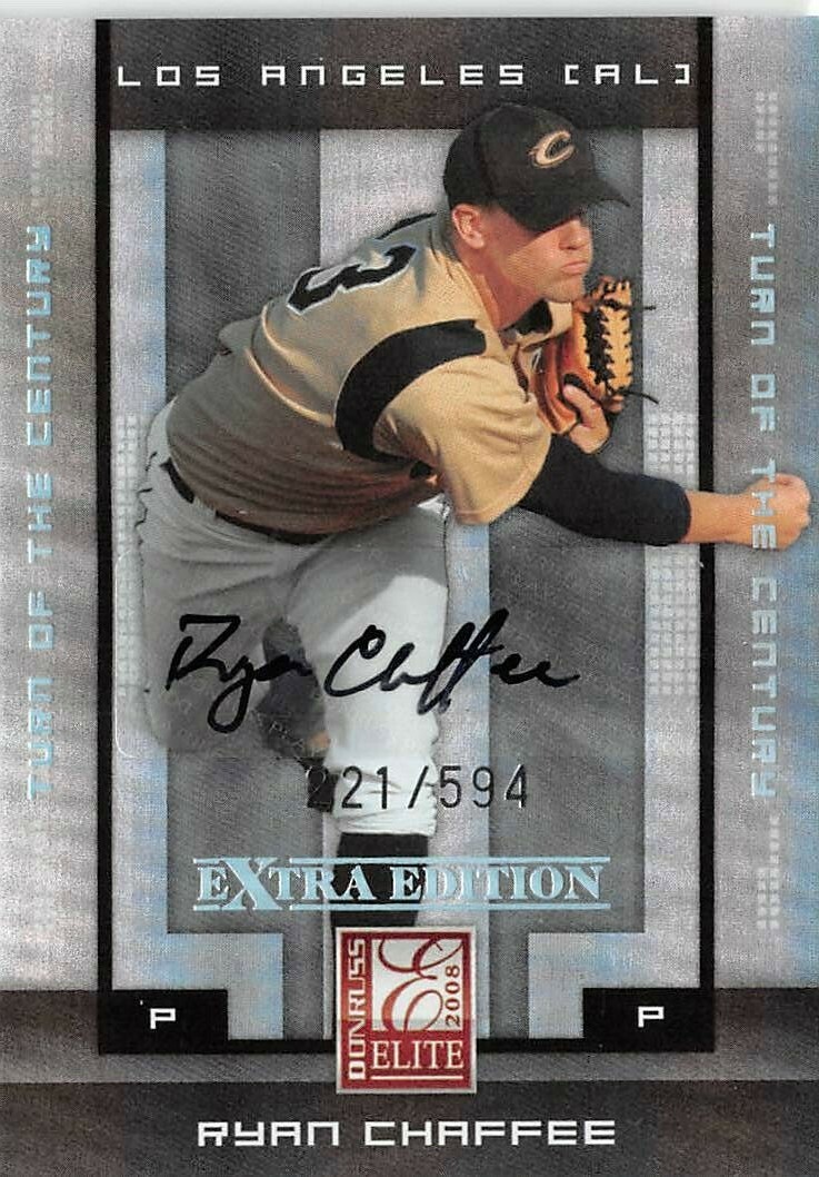 2008 Elite Extra Ed. Sign Turn of the Century #83 Ryan Chaffee 221/594 ...