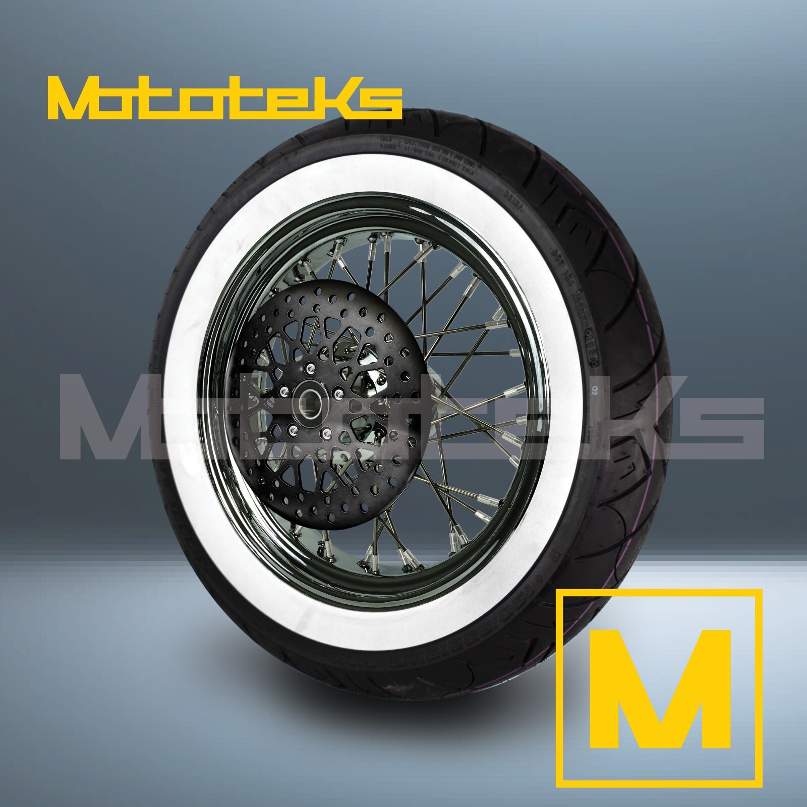 18" 18X4.25 40 SPOKE WHEEL STAINLESS FOR HARLEY SPORTSTER DYNA REAR RIM ...