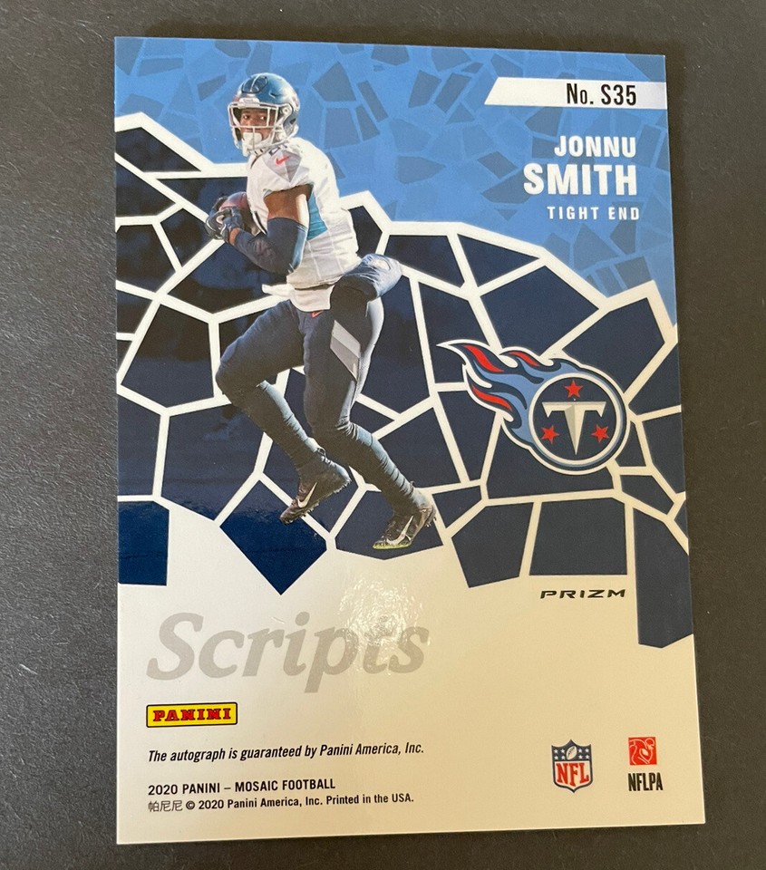 2020 Panini Mosaic Jonnu Smith Scripts Silver Prizm Auto | eBay