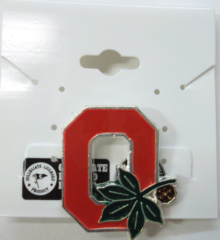 NCAA OSU Ohio State University Buckeyes Lapel Pin With Buckeye Nut ...
