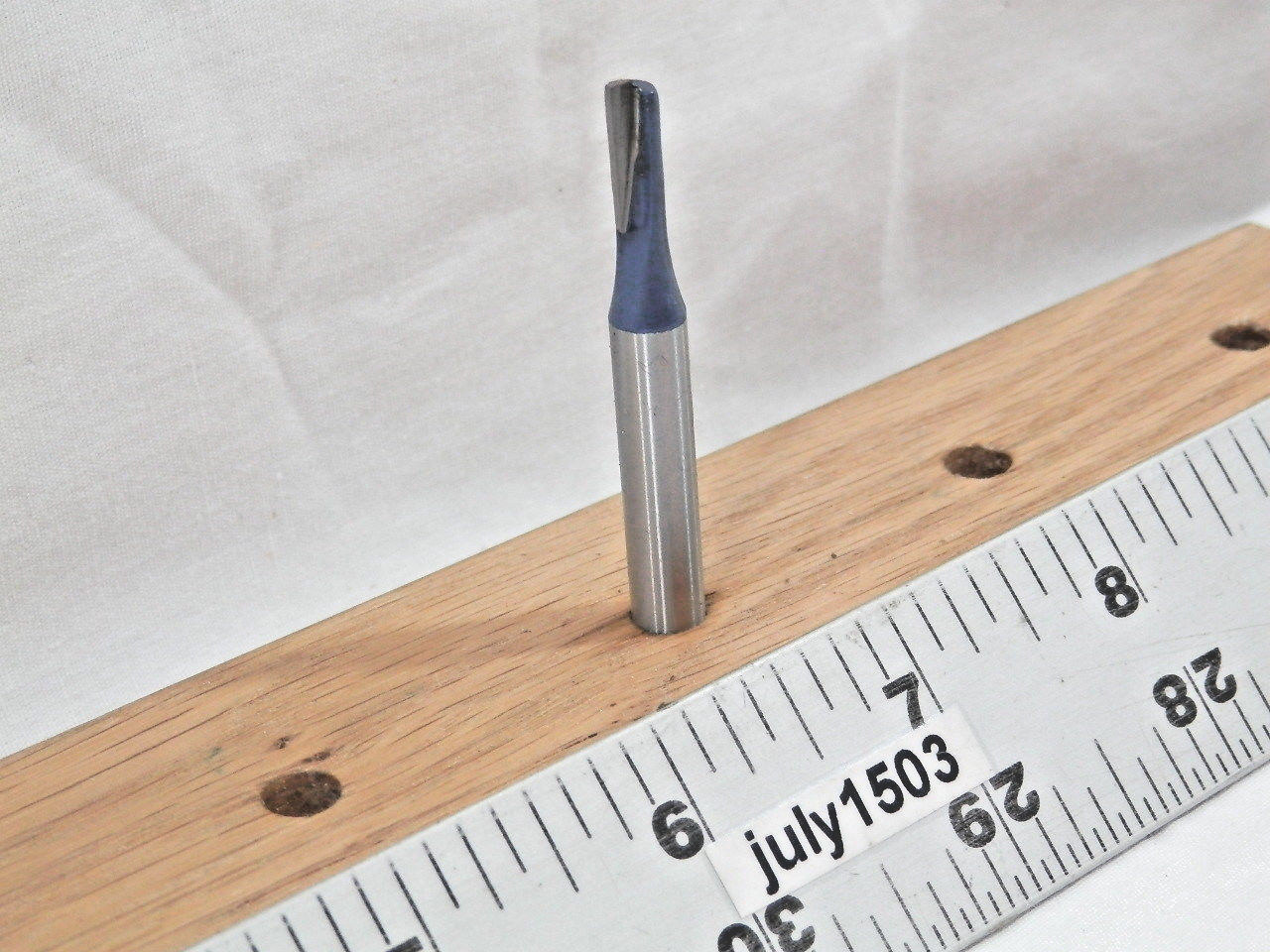(1) NEW 3/16" D Straight Bit Carbide Tip Router Bit 1/4" Shank 1 Flute ...