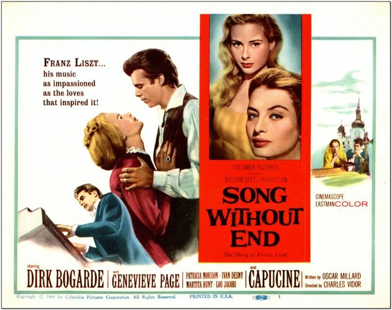 SONG WITHOUT END - 1960 - Original 11x14 Lobby Card #1 - Title Card ...