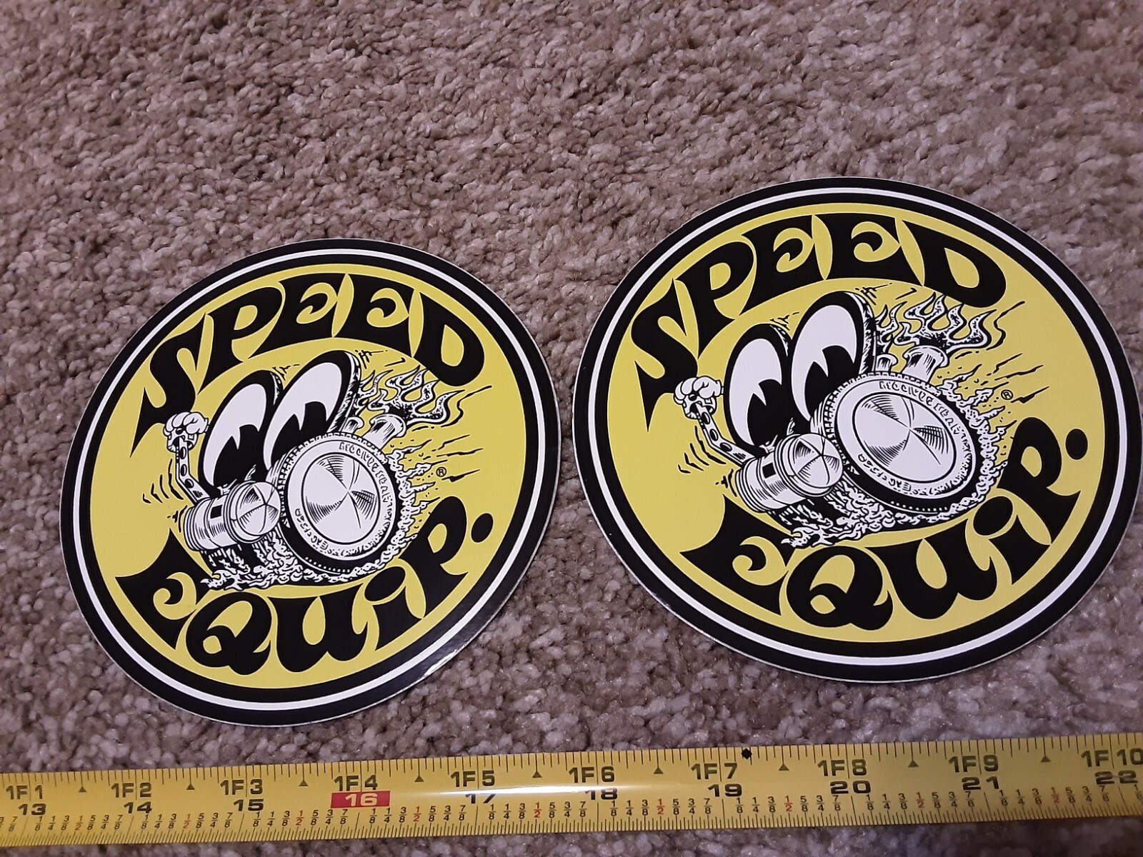 Lot of 2 Classic Moon Eyes Racing Decals Stickers NHRA Hot Rod Rat Rod ...