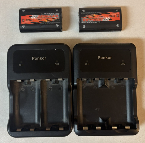 2x Batteries with 2x Charging Docks for Xbox One & S/X Controllers ...