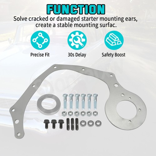 For 55-56 Chevy V8 Starter Plate And Newer Blocks With Broken Starter ...