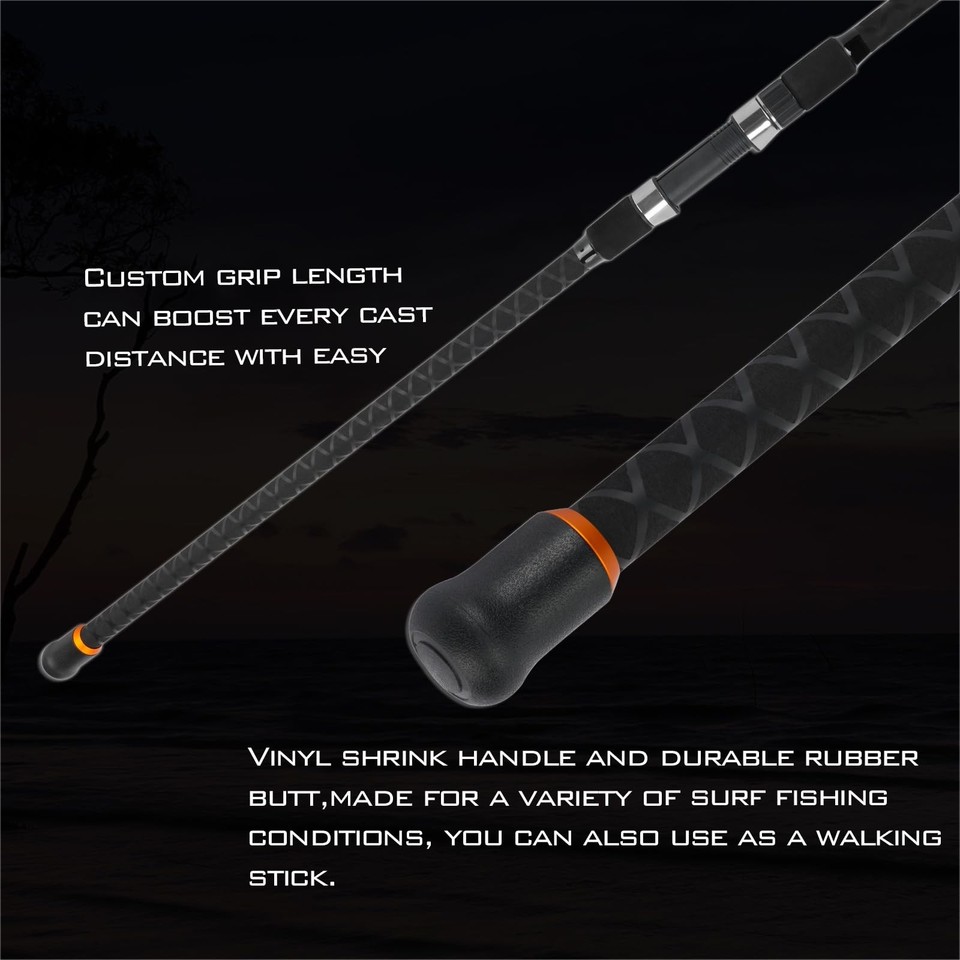 Conventional Surf Casting Rod - Saltwater 12ft Heavy & 10ft Graphite ...