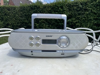 Sony Boombox ZS-M30 Mini Disc Cd Player Radio Minidisc Player Working ...