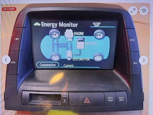 2006-2009 TOYOTA PRIUS MULTI INFO DISPLAY SCREEN 86110-47230 Tested OEM ...