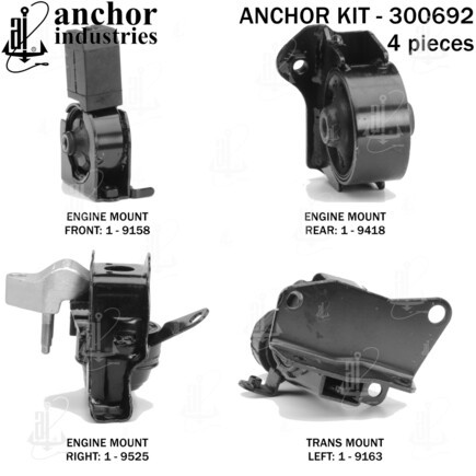 Anchor Motor Mounts 300692 300692 | eBay