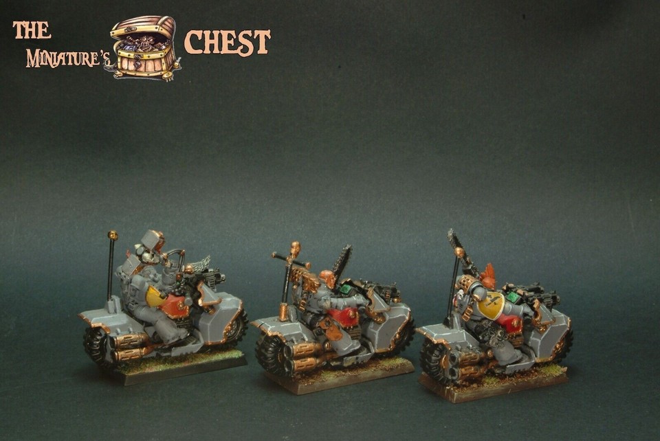 Warhammer 40k Space Wolves Bikers x3 Painted By TMC Team - Games ...