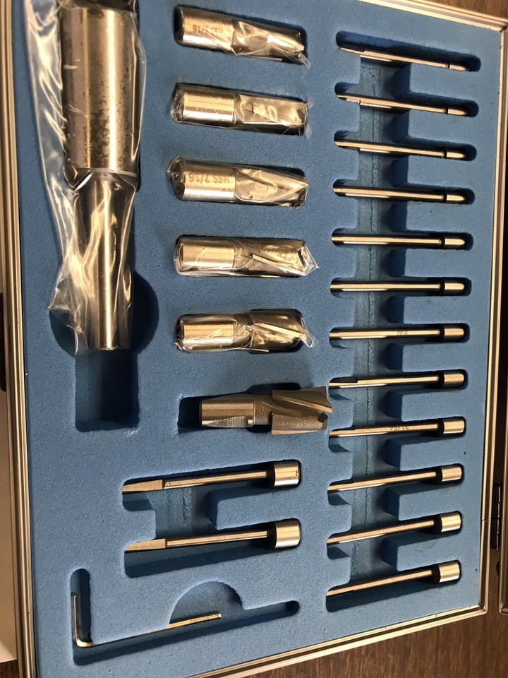 Interchangeable Pilot Counterbore Set 21pcs/set, short style #Z-3620 ...