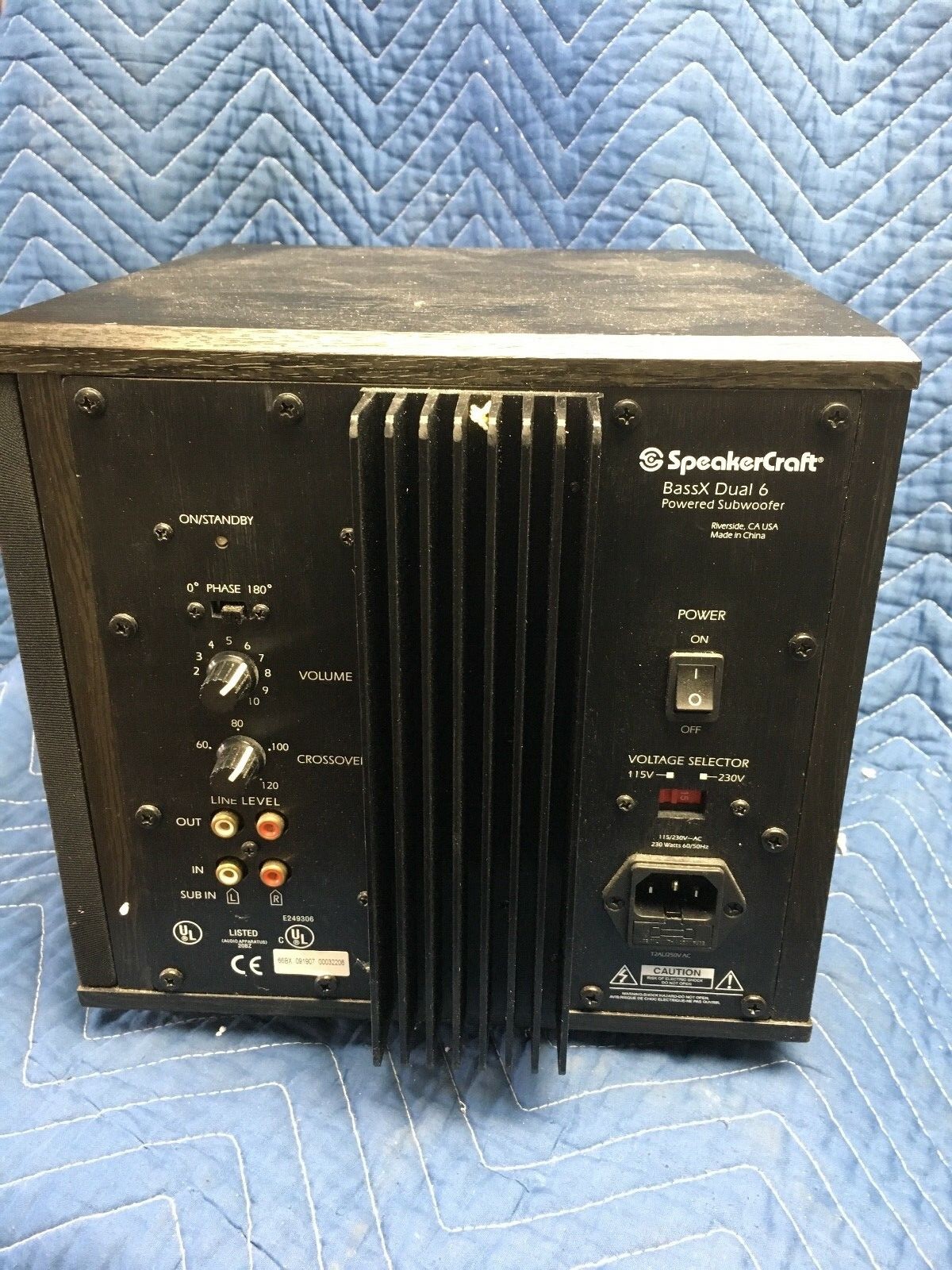 SpeakerCraft Bass X Dual 6 1/2 Woofers,150 watt amplifier Black Finish ...