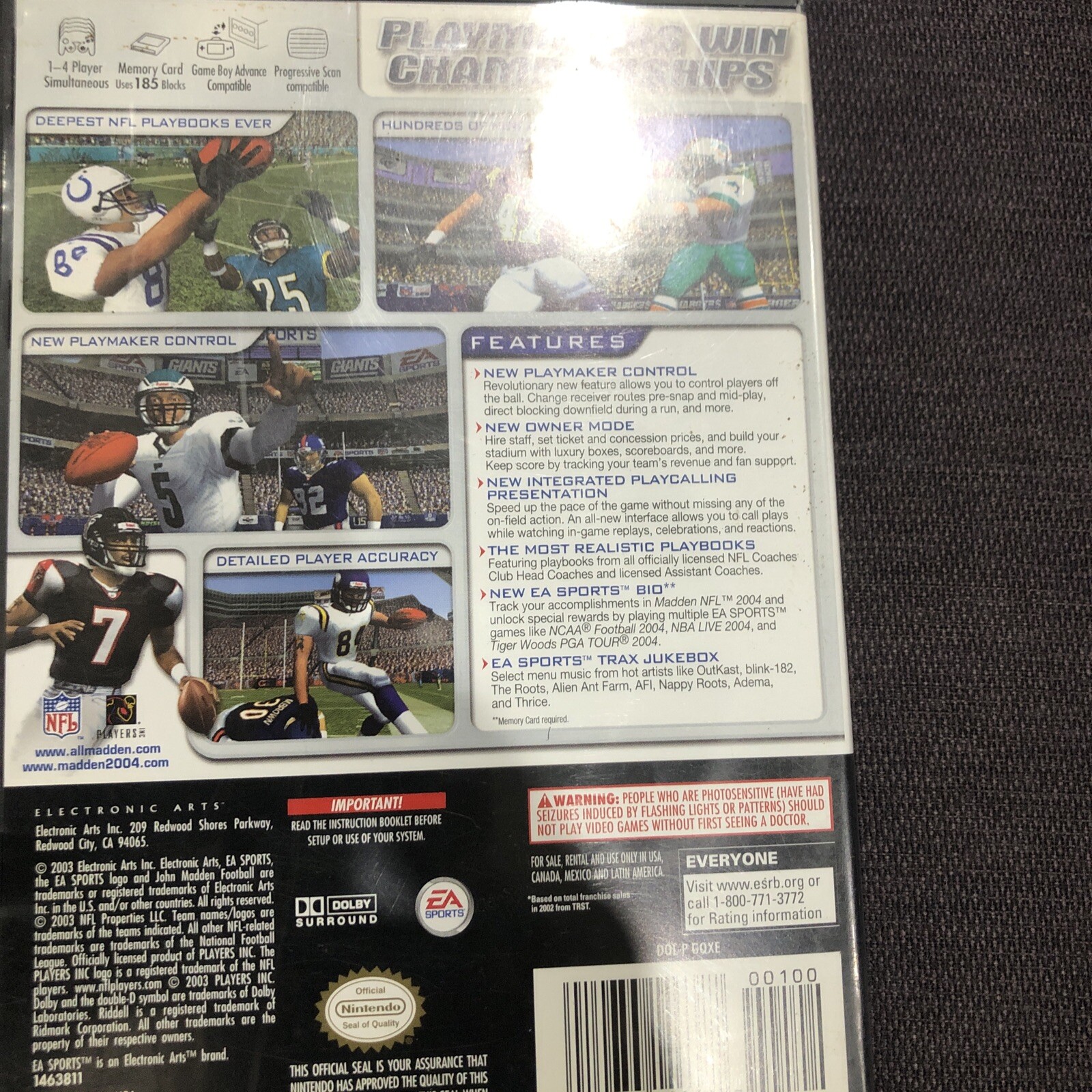 Madden NFL 2004 (Nintendo GameCube, 2003) for sale online | eBay