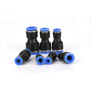 Straight reducer 4 / 6/ 8/ 10 /12mm pipe Push Fit Pneumatic inline ...