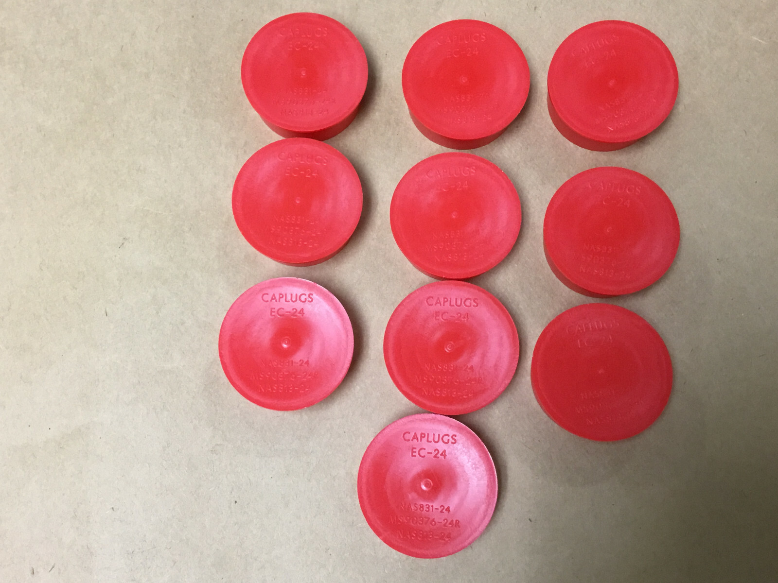 (20 PC) CAPLUGS EC-24 Dust Moisture Protective Cap MS90376-24R NAS831 ...