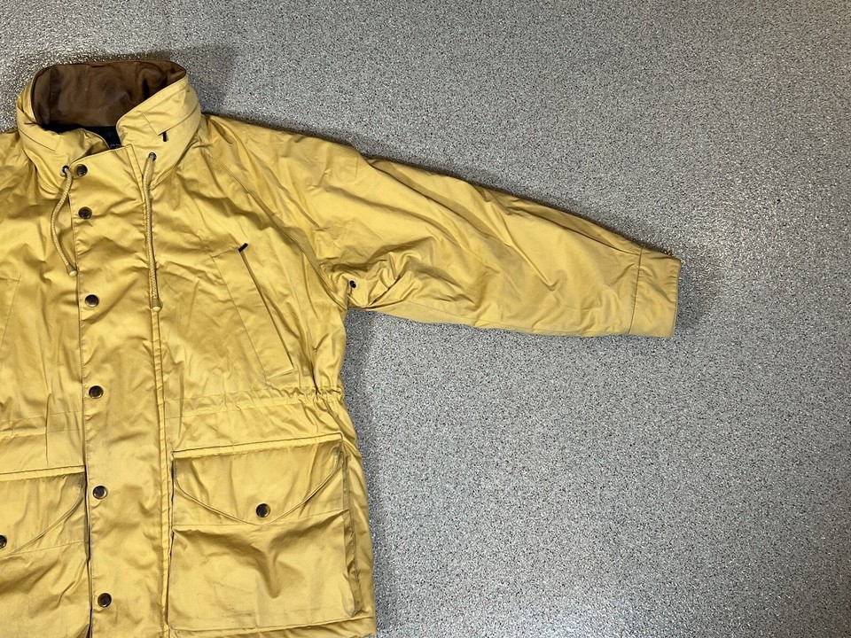 Nordica Men’s Yellow Ski Jacket Coat Full Zip Hooded Leather Winter ...