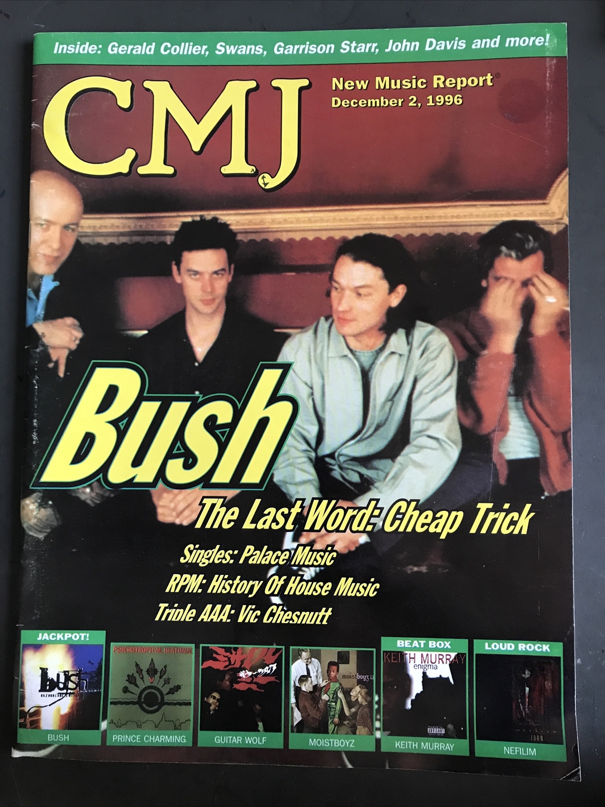 CMJ Magazine - BUSH - GERALD COLLIER - GARRISON STARR - JOHN DAVIS ...