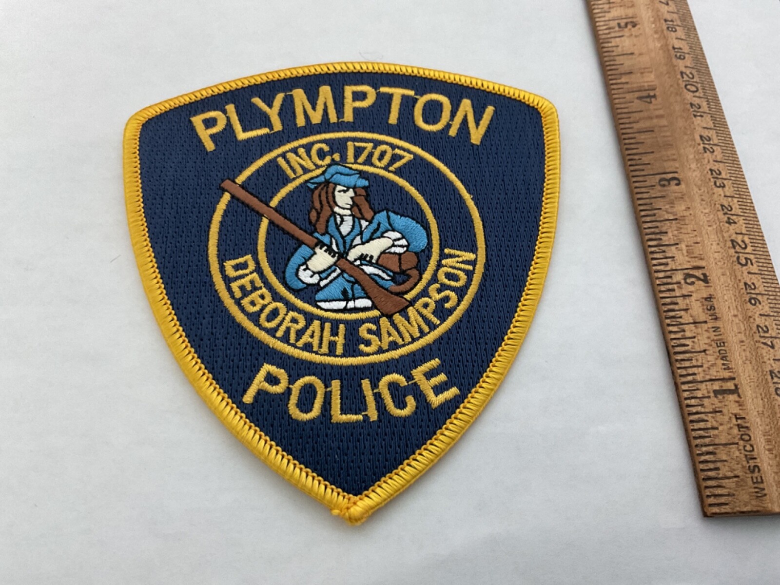 Plympton Police Massachusetts collectable patch new full size | eBay