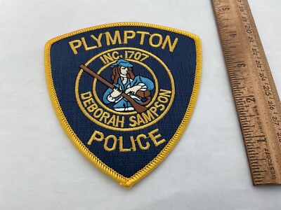 Plympton Police Massachusetts collectable patch new full size | eBay