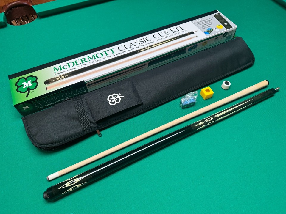 McDermott KIT4 Classic Pool Cue Kit w/Case | eBay