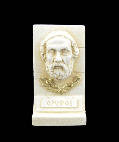 Homer Alabaster sculpture patina aged artifact ancient Greek author | eBay