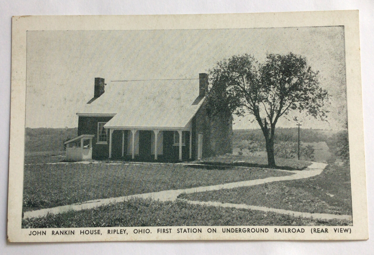 Postcard John Rankin house Ripley Ohio first station on underground ...