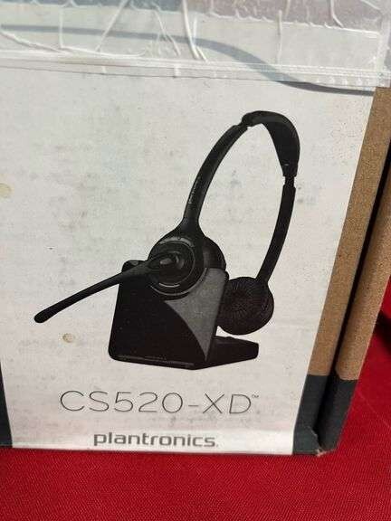 Plantronics CS520 Binaural Wireless Headband Headset - Black BRAND NEW ...