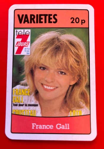 FRANCE GALL RARE VINTAGE 80s TRADING ROOKIE CARD VARIÉTÉS FRANÇAISE | eBay