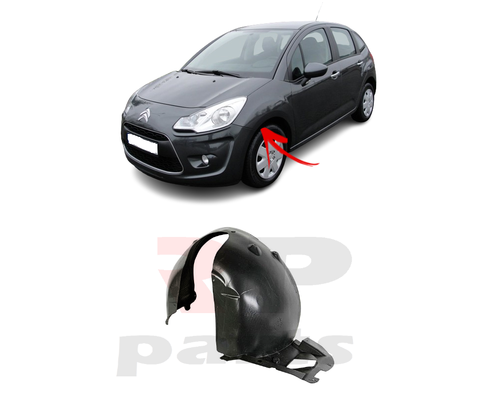 FOR CITROEN C3 2010 - 2016 NEW FRONT FENDER MUD GUARD SPLASH ARC LEFT N ...