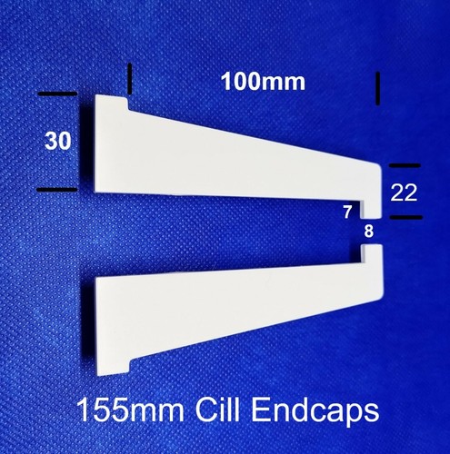 uPVC Cill/Sill External End Caps Various Sizes In White | eBay