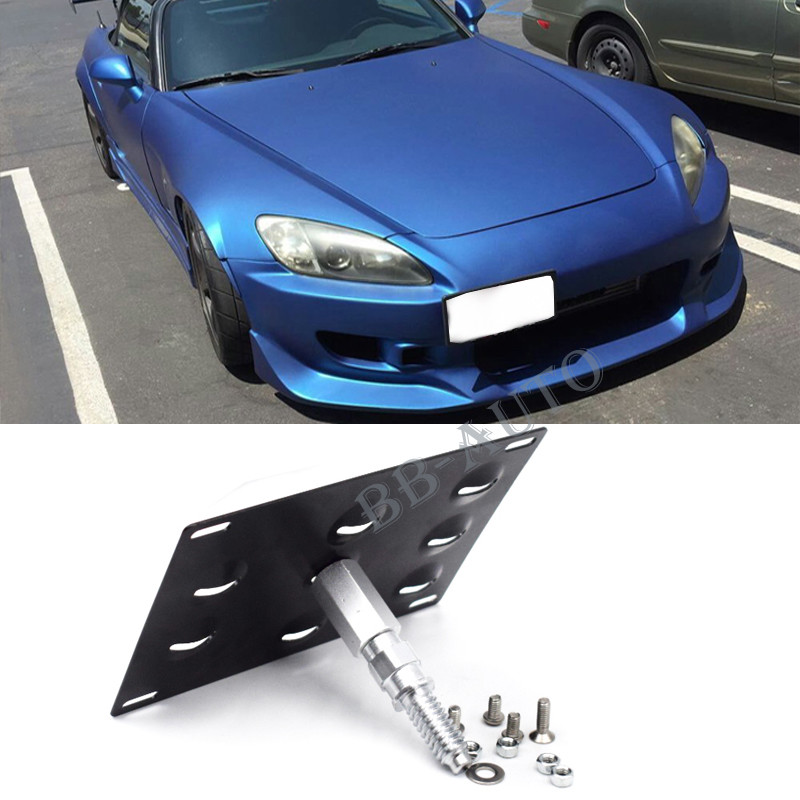 Tow Hook Hole Cover License Plate Bracket Mount Holder For 00-09 Honda ...