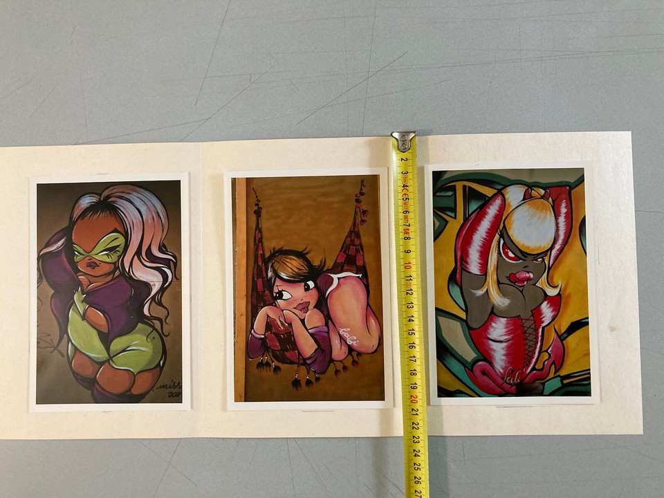 Originales Set Schöne Foto Fafi Miss Van Graffiti Street Art 1990 2000 ...