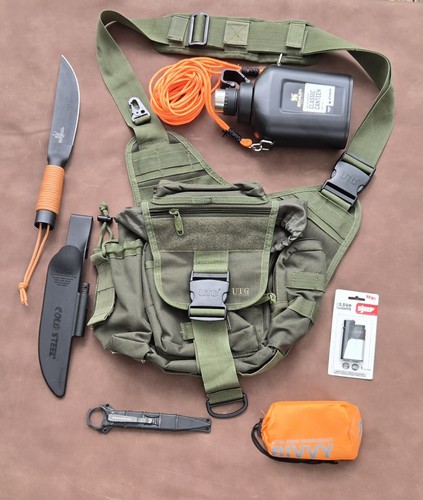 Emergency Bug Out Survival Kit – Tactical Backpack, Knife, Fire Starter ...