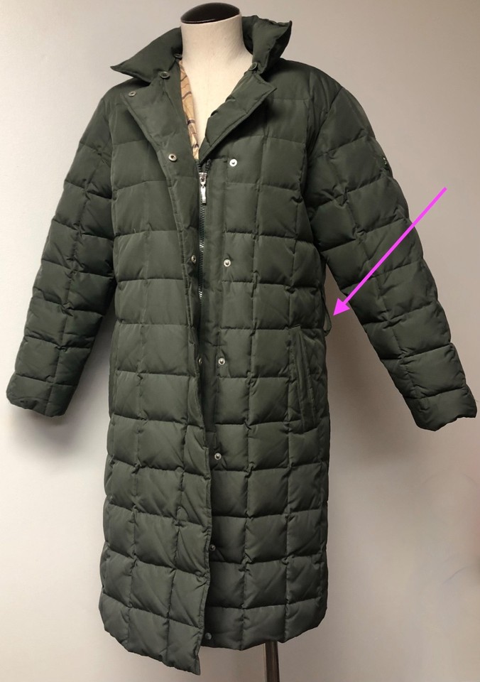 BREACH ITALY GREEN MID LENGTH WOMENS DOWN WINTER COAT PARKA PLAID ...