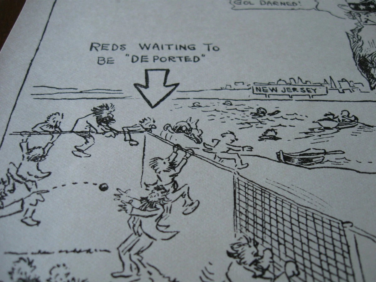 Ellis Island Political Cartoon