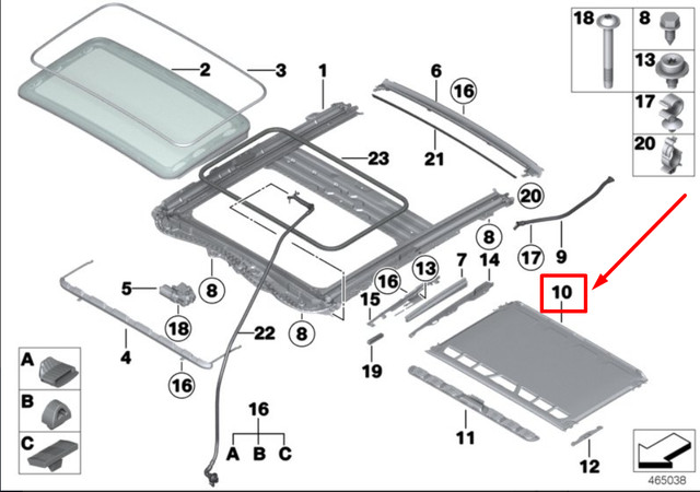 BMW 54107321796 Genuine OEM Factory Original Sunshade for sale online ...