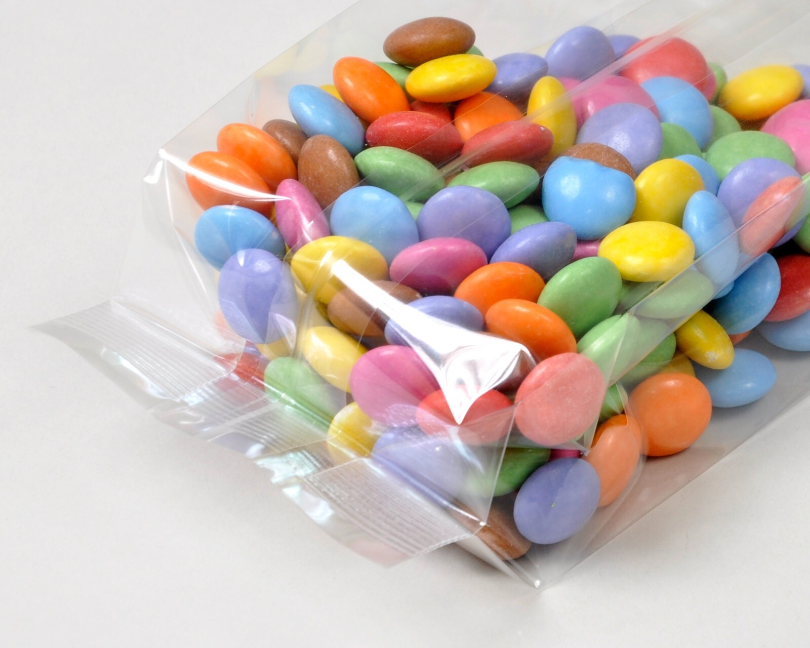 CELLOPHANE CRIMPED SWEET BAGS CELLO CANDY CLEAR DISPLAY PICK N MIX ...