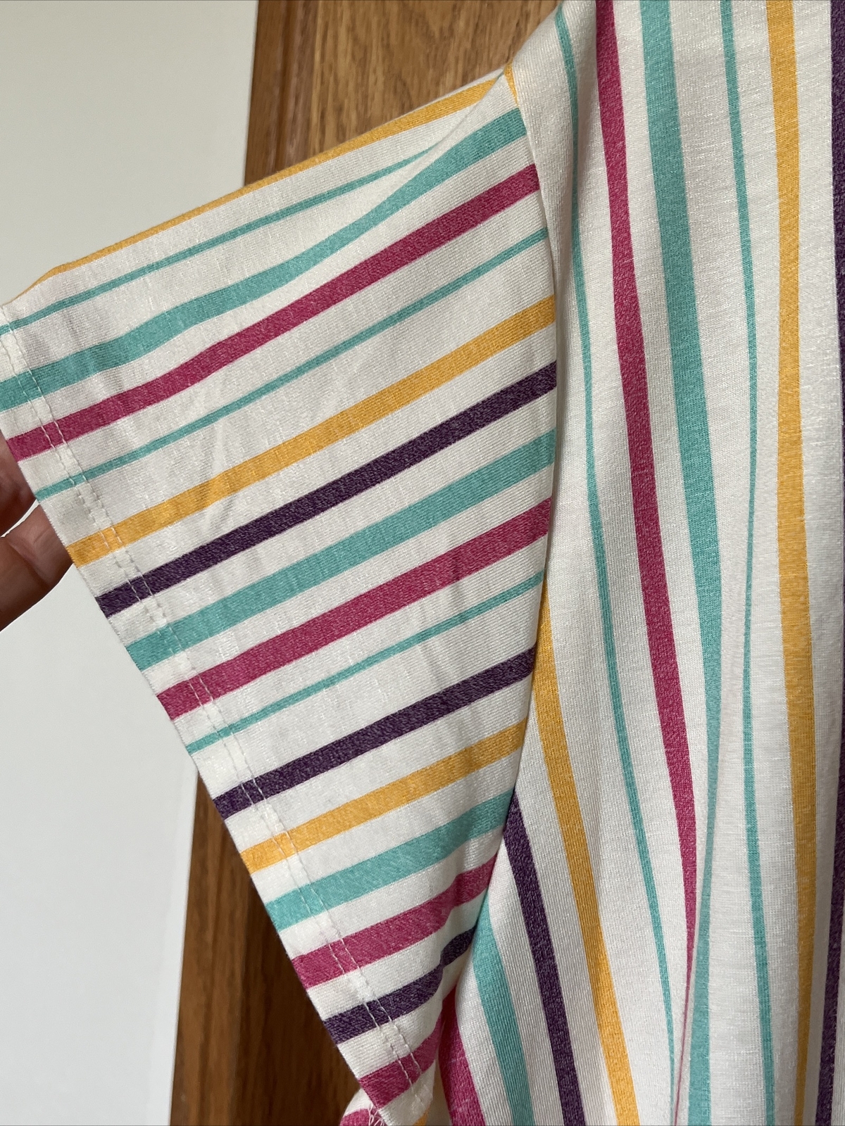 NWT Lularoe LAYLA Mandarin Split Collar Top Multicolor Stripes 3X 3XL ...