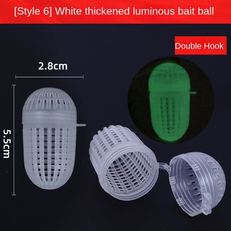 10pcs/bag Soft Fishing Mini Bait Cage Plastic Fishing Cage Basket ...