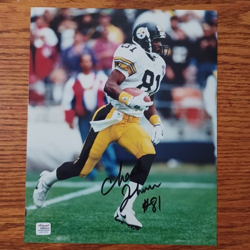 CHARLES JOHNSON STEELERS SIGNED AUTOGRAPHED 8X10 PHOTO COA | eBay