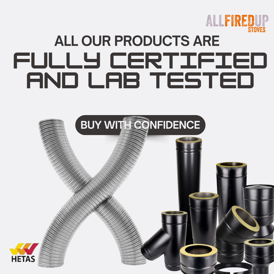 Flexible Flue Liner 904 Grade Wood Burning and Multifuel Stoves HETAS ...