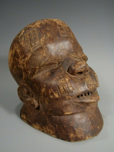 Africa Tanzania Mozambique Makonde Helmet Carved Wood Mask ca. 20th ...