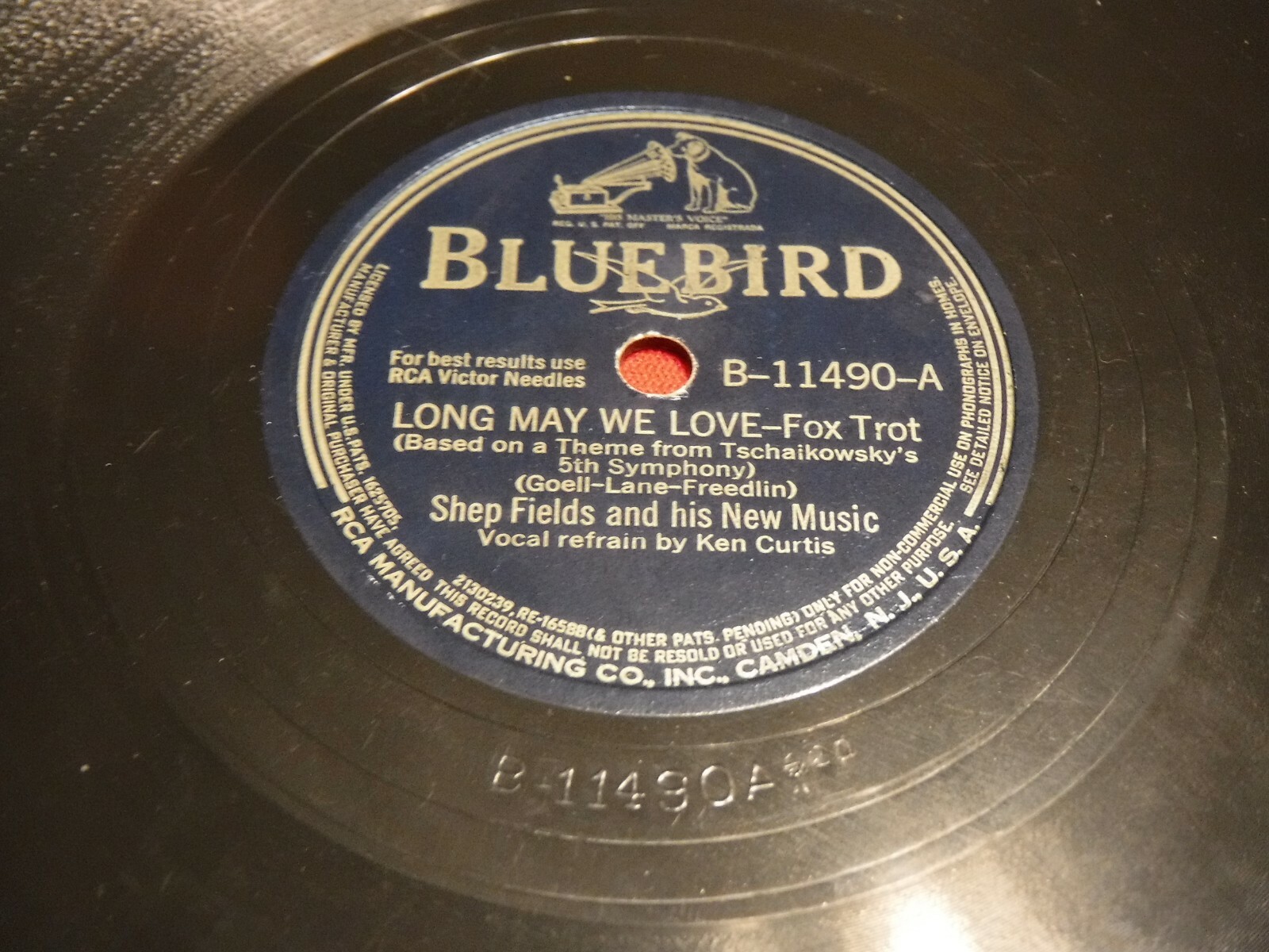 Lot 4 Bluebird 78 RPM Jazz Records 1942 Dick Todd Tony Pastor Bob ...