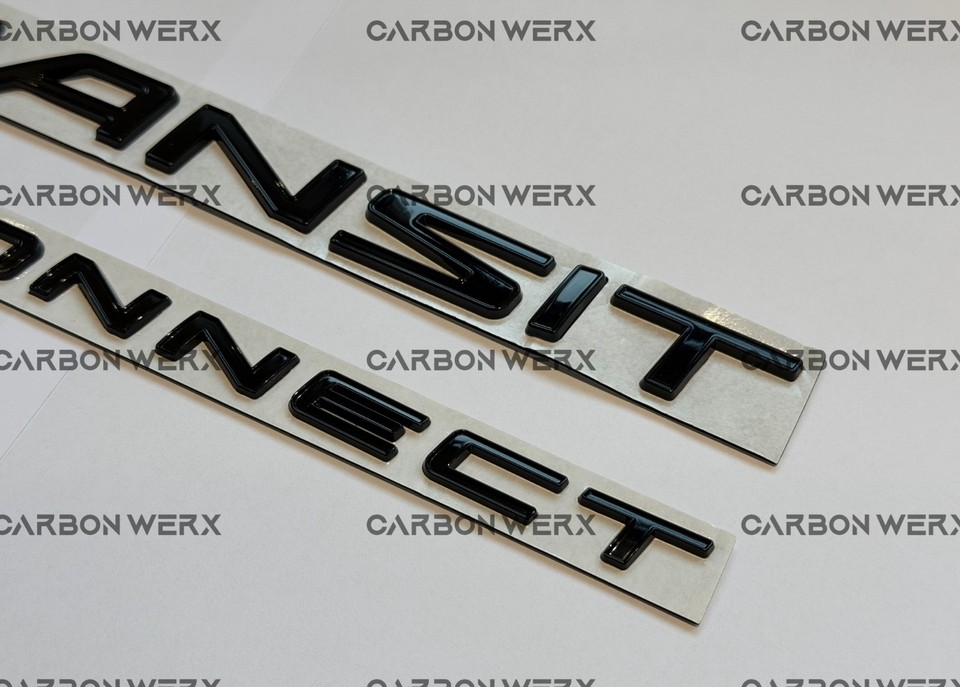 Ford Transit Connect Gloss Black Badges Badge Set | eBay UK