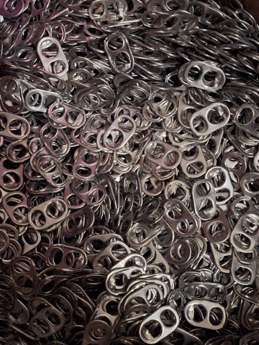 1,000+ ALUMINUM POP TOPS, POP TABS, PULL TABS BEER, SODA, FOR ARTS ...