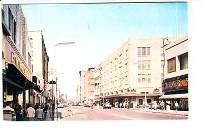 Springfield, Massachusetts Main Street Looking North 1950s | eBay