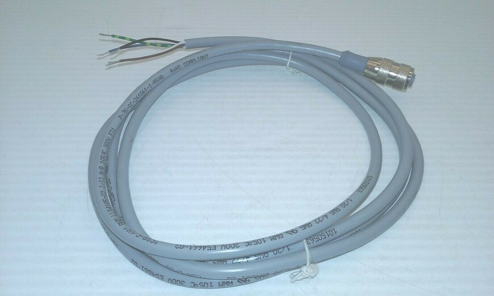 CSA-C/US E54661-02 CONNECTOR CABLE CORDSET 5 POLE 105C 300V FEMALE NNB ...