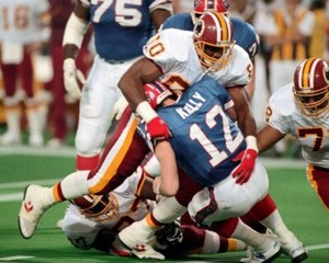 FRED STOKES JIM KELLY 8X10 PHOTO WASHINGTON REDSKINS BILLS PICTURE NFL ...
